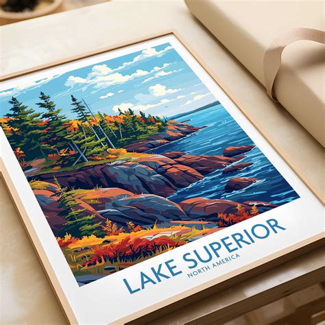 Lake Superior Print Stunning Great Lakes Wall Art