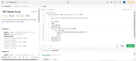 Just Tackled The Rotate Array Problem On Leetcode With An In Place