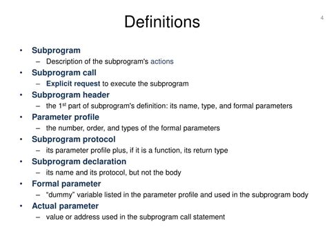 Ppt Subprograms Powerpoint Presentation Free Download Id538852