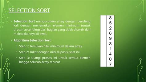 Materi Searching Sorting Pelajaran Indormatika Kelas X PPTX
