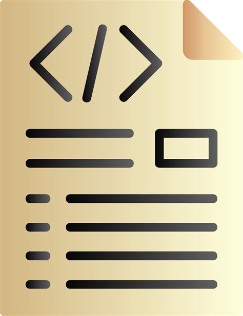 Header Code Flat Gradient Icon 50380882 Vector Art At Vecteezy