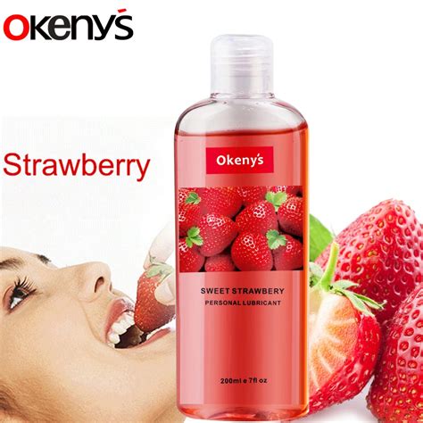 200ml 딸기 윤활제 섹스 항문 질 구강 게이 섹스 실리콘 식용 윤활 오일 성인 섹스 제품 바디 마사지 젤 Vibrators Aliexpress