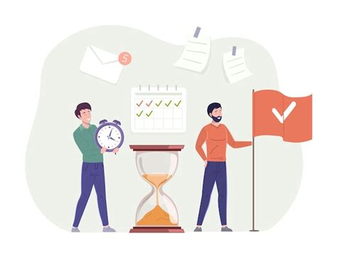 Premium Vector Business People Planning Time For Productive Efficiency Work