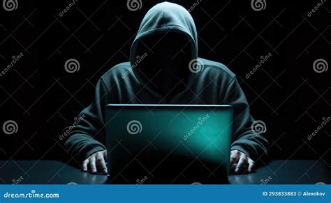 Minimalistic Image Of An Anonymous Woman Typing On A Laptop Keyboard Ai Generated Stock