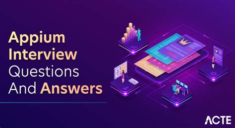 MOST POPULAR Appium Interview Questions Answers ACTE Updated