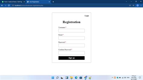 Php Register And Login Form With Mysql By Malcom1lewis Fiverr