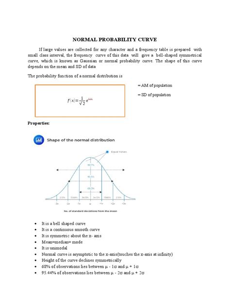 Module 3 Normal Probabaility Curve And Hypothesis Testing Pdf Type