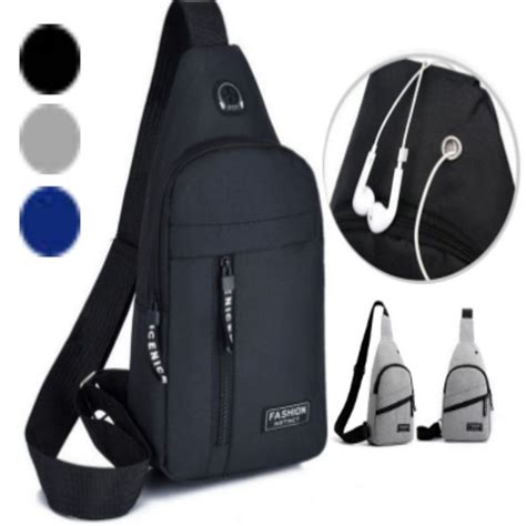 남자 슬링백 여행용 가벼운 보조가방 이어폰홀 힙색 홈플러스 택배배송