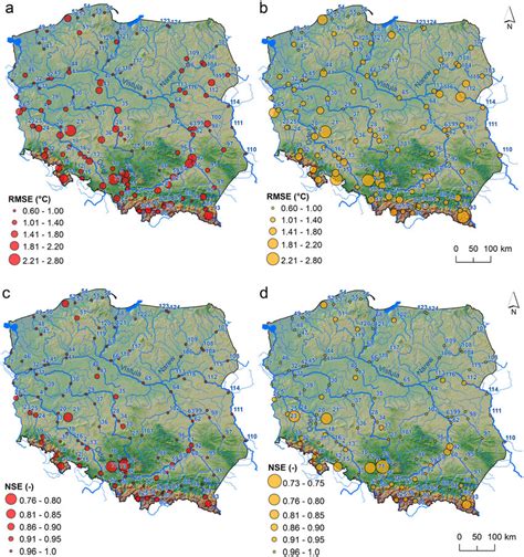 Model Performance Rmse And Nse Values During The Calibration And Download Scientific Diagram