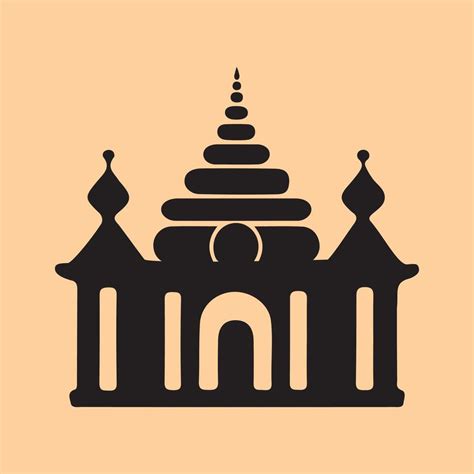 Temple Icon Vector Art Icons And Graphics Vector Art At Vecteezy