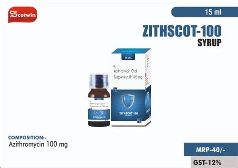 Azithromycin Oral Suspension Ip For Clinical At ₹ 40 Bottle In Kala Amb Id 2853124247591