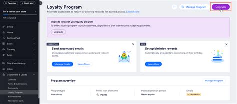 Wix Loyalty Program Upgrading Your Site Help Center