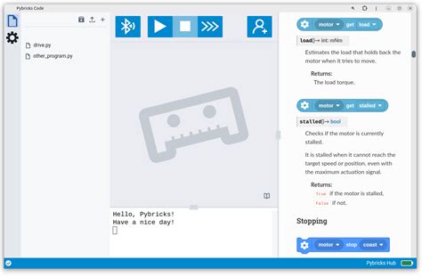 Creating And Running Pybricks Programs