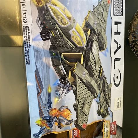 Mega Bloks Halo Unsc Pelican Gunship With Lights And Sounds 97129 Mega