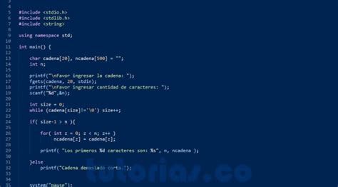 Funciones Turbo C Extraer N Caracteres Tutorias Co