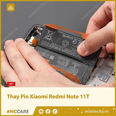 Thay Pin Xiaomi Redmi Note T giá rẻ nhất Hà Nội Đà Nẵng Tp HCM