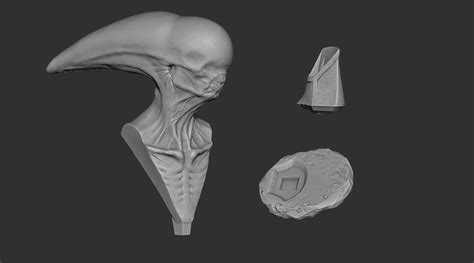 Stl File Neomorphic Alien 👽 ・3d Printable Model To Download・cults