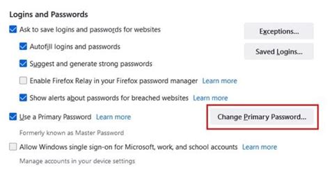 What Is A Firefox Primary Password And How To Create One Technipages