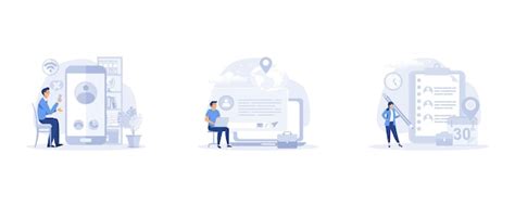 회의 계획 개발 의제 및 생산적인 대화 구성 비즈니스 개념 프리미엄 벡터