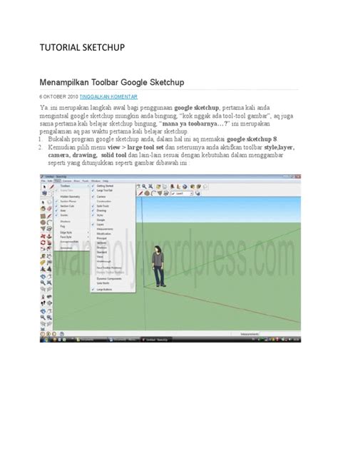 Getting Started With Sketchups Toolbars Pdf