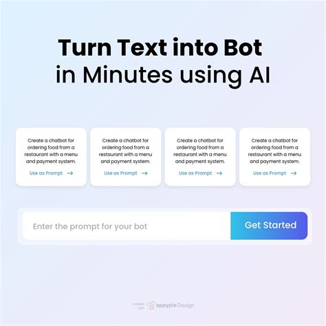 Transform Text Prompts Into Interactive Chatbots Appy Pie Posted On