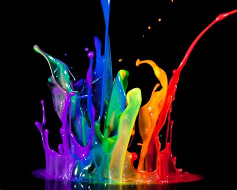 추상 다채로운 페인트 얼룩 배경 화면 1280x1024 배경 화면 다운로드