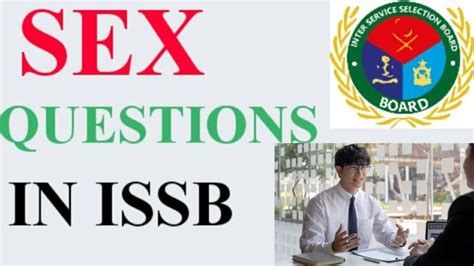 Issb Sex Related Questions And Situations With Answers Youtube
