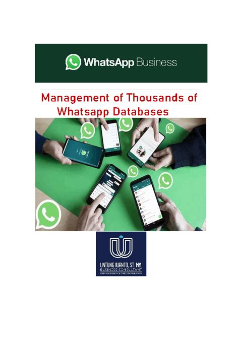 Management Of Thousands Of Whatsapp Databases Word Template