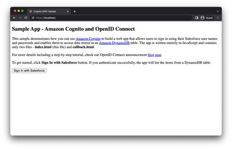 Building An App Using Amazon Cognito And An Openid Connect Identity