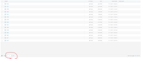 only one page in file section in backendless console general backendless support