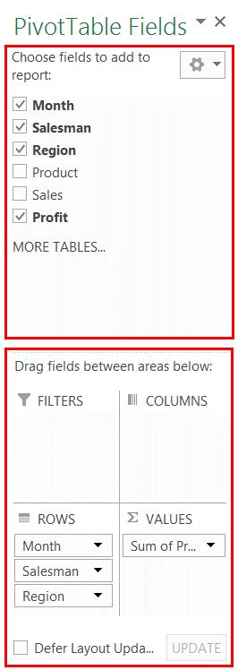 Excel PivotTable Tutorial