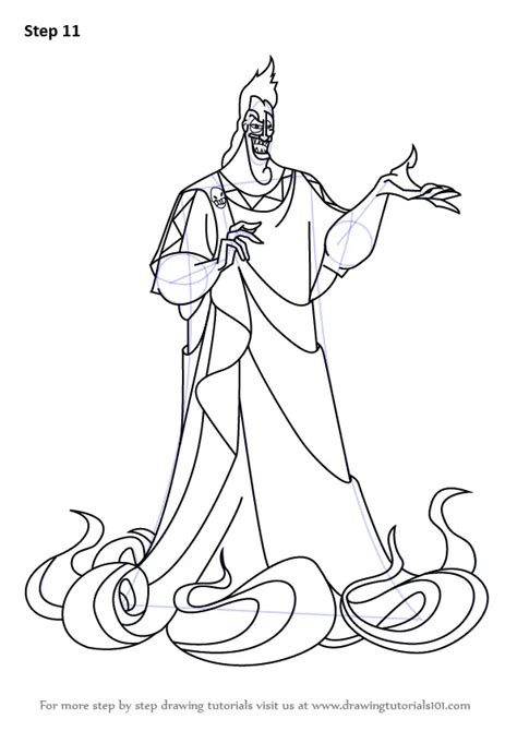 How To Draw Hades From Hercules Hercules Step By Step