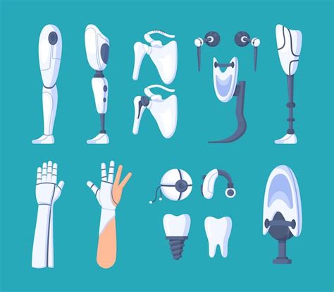 Premium Vector Vector Illustration Of Bionic Prosthetics Isolated On