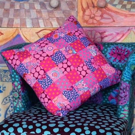 Pink Squares Cushion From Brilliant Little Patchwork Collection