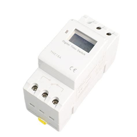 Time Relay Switch Digital Lcd For Din Programmable Rail Timer Ac 110V 16A Walmart Com