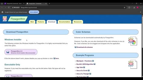 Tutorial Download Applikasi Flowgorithm Youtube