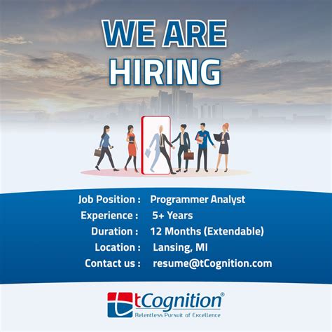 tcognition on linkedin hiring programmeranalyst job placement engineers tcognition…