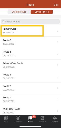 How To Route Filtered Accounts Iphone Badger Maps