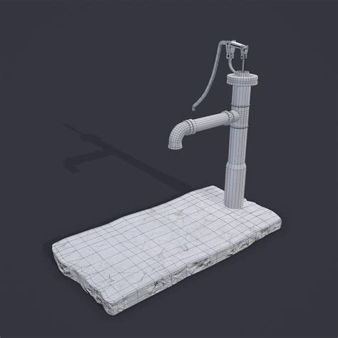 Water Hand Pump 3d Model By Saqlain