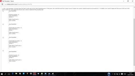 Shashank Vaidya GNIIT CORE JAVA CYCLE TEST ANSWER
