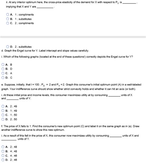 solved 2 a utility maximizing consumer has the following