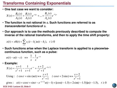 PPT LECTURE 23 INVERSE LAPLACE TRANSFORM PowerPoint Presentation Free Download ID 2560891