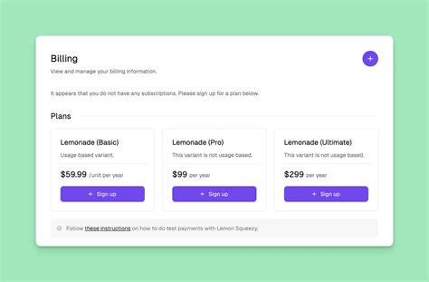 Guides Building A Saas Billing Portal In Nextjs With Lemon Squeezy • Lemon Squeezy