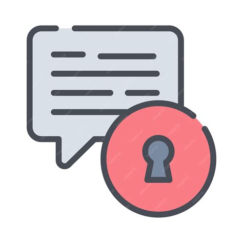 Premium Vector Online Communication And Protection Of Privacy