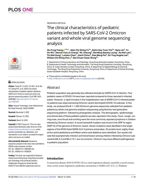 Pdf The Clinical Characteristics Of Pediatric Patients Infected By
