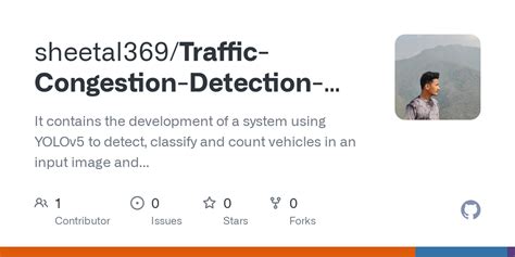 Github Sheetal369traffic Congestion Detection System It Contains