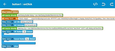 Create HTML Dialog In Sketchware