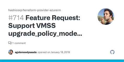 Feature Request Support Vmss Upgradepolicymode Rolling · Issue 714 · Hashicorpterraform