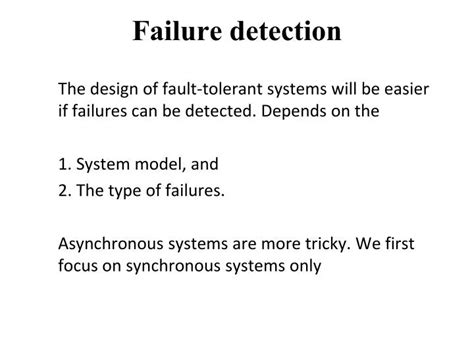 PPT Failure Detection PowerPoint Presentation Free Download ID 6258021