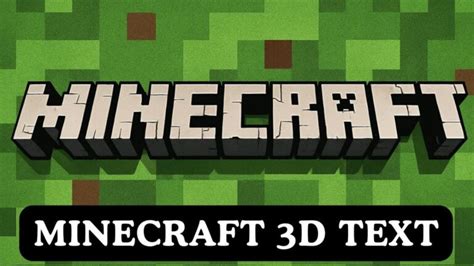 Minecraft 3d Text Minecraft 3d Text